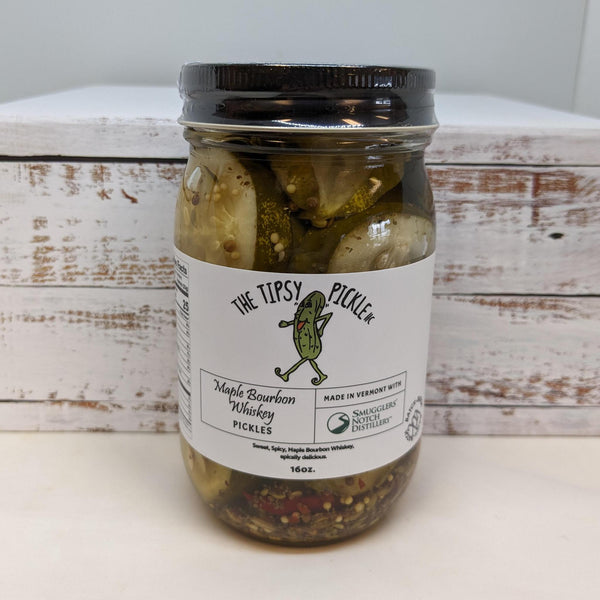 Maple Bourbon Whiskey Tipsy Pickles – Boston Post Dairy